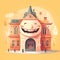 Smiling Building Illustration Stock Illustration - Illustration of ...