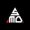 SMO Triangle Letter Logo Design with Triangle Shape. SMO Triangle Logo ...