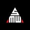 SMW Triangle Letter Logo Design with Triangle Shape. SMW Triangle Logo ...