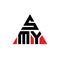 SMY Triangle Letter Logo Design with Triangle Shape. SMY Triangle Logo ...