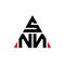 SNN Triangle Letter Logo Design with Triangle Shape. SNN Triangle Logo ...