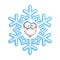 Snowflake Head - Smiley stock vector. Illustration of cold - 36396321