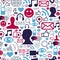 Social Media Network Icons Pattern Stock Vector - Illustration of idea ...