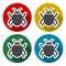 Software Bug or Program Bug Icons Set with Long Shadow Stock Vector ...