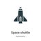 Space Shuttle Vector Icon on White Background. Flat Vector Space ...