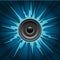 Speaker on Exploding Background Stock Vector - Illustration of play ...