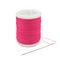 Spool of Pink Thread with Needle, Bobbin Thread, Material of Sewing ...