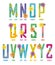 Spring Alphabet Letters M - Z Stock Vector - Illustration of font ...