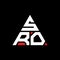 SRO Triangle Letter Logo Design with Triangle Shape. SRO Triangle Logo ...