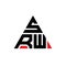 SRW Triangle Letter Logo Design with Triangle Shape. SRW Triangle Logo ...