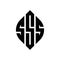 SSS Circle Letter Logo Design with Circle and Ellipse Shape. SSS ...