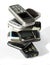 Stack of cell phones stock photo. Image of stack, telephone - 16635812