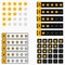 Star Rating Bar. Set of Elements for Design Interface of Website or App ...