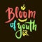 Bloom of Youth - Simple Inspire Motivational Quote. Youth Slang Stock ...