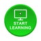 Start learning button stock vector. Illustration of green - 178505794