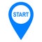 Start and location pin stock vector. Illustration of pointer - 231279011