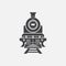 Steam Train Icon Vector Isolated on Grey Background Stock Vector ...
