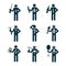 Stick Figure Choosing Stock Illustrations – 191 Stick Figure Choosing ...