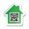 Sticker with House for Sale Data in Qr Code Stock Vector - Illustration ...