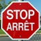 Stop Arret Sign Red stock image. Image of french, arret - 25884023