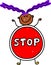 Stop kid stock illustration. Illustration of road, stop - 1591838