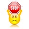Emoticon Stop Sign Stock Illustrations – 1,908 Emoticon Stop Sign Stock ...