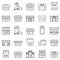 Store and Building Icon Set Stock Vector - Illustration of market ...