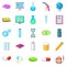 Substance Icons Set, Cartoon Style Stock Vector - Illustration of ...