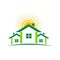 Sunny houses logo stock vector. Illustration of graphic - 22871610