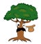 Surprised tree cartoon stock illustration. Illustration of clipart ...