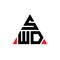 SWD Triangle Letter Logo Design with Triangle Shape. SWD Triangle Logo ...