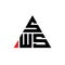 SWS Triangle Letter Logo Design with Triangle Shape. SWS Triangle Logo ...