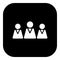 Team and app icon stock vector. Illustration of black - 254686009