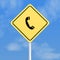 Telephone road sign stock photo. Image of graphical, single - 12166774