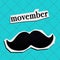 Text Movember in a Contemporary Collage Stock Image - Image of blue ...