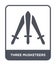 Three Musketeers Icon in Trendy Design Style. Three Musketeers Icon ...