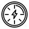 Time Energy Icon, Outline Style Stock Vector - Illustration of design ...