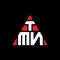 TMN Triangle Letter Logo Design with Triangle Shape. TMN Triangle Logo ...