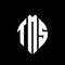 TMS Circle Letter Logo Design with Circle and Ellipse Shape. TMS ...