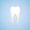 Tooth with shadow stock illustration. Illustration of biology - 137821673