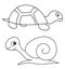 Tortoise and snail stock illustration. Illustration of children - 46481265