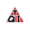 TQI Triangle Letter Logo Design with Triangle Shape. TQI Triangle Logo ...
