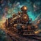 Cosmic train stock illustration. Illustration of mythology - 288439273