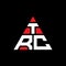 TRC Triangle Letter Logo Design with Triangle Shape. TRC Triangle Logo ...