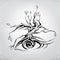 Tree in the Form of an Eye. Vector Illustration Stock Vector ...