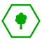 Tree and hexagon stock vector. Illustration of organic - 231278918