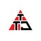 TTJ Triangle Letter Logo Design with Triangle Shape. TTJ Triangle Logo ...