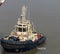 Tug Boat during Unmooring in the Harbour of Emden , Germany Stock Photo ...