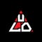 ULO Triangle Letter Logo Design with Triangle Shape. ULO Triangle Logo ...