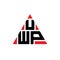 UWP Triangle Letter Logo Design with Triangle Shape. UWP Triangle Logo ...